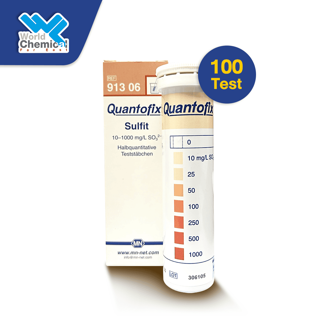 กระดาษทดสอบค่าซัลไฟต์ในน้ำ Quantofix Sulfite MN-91306